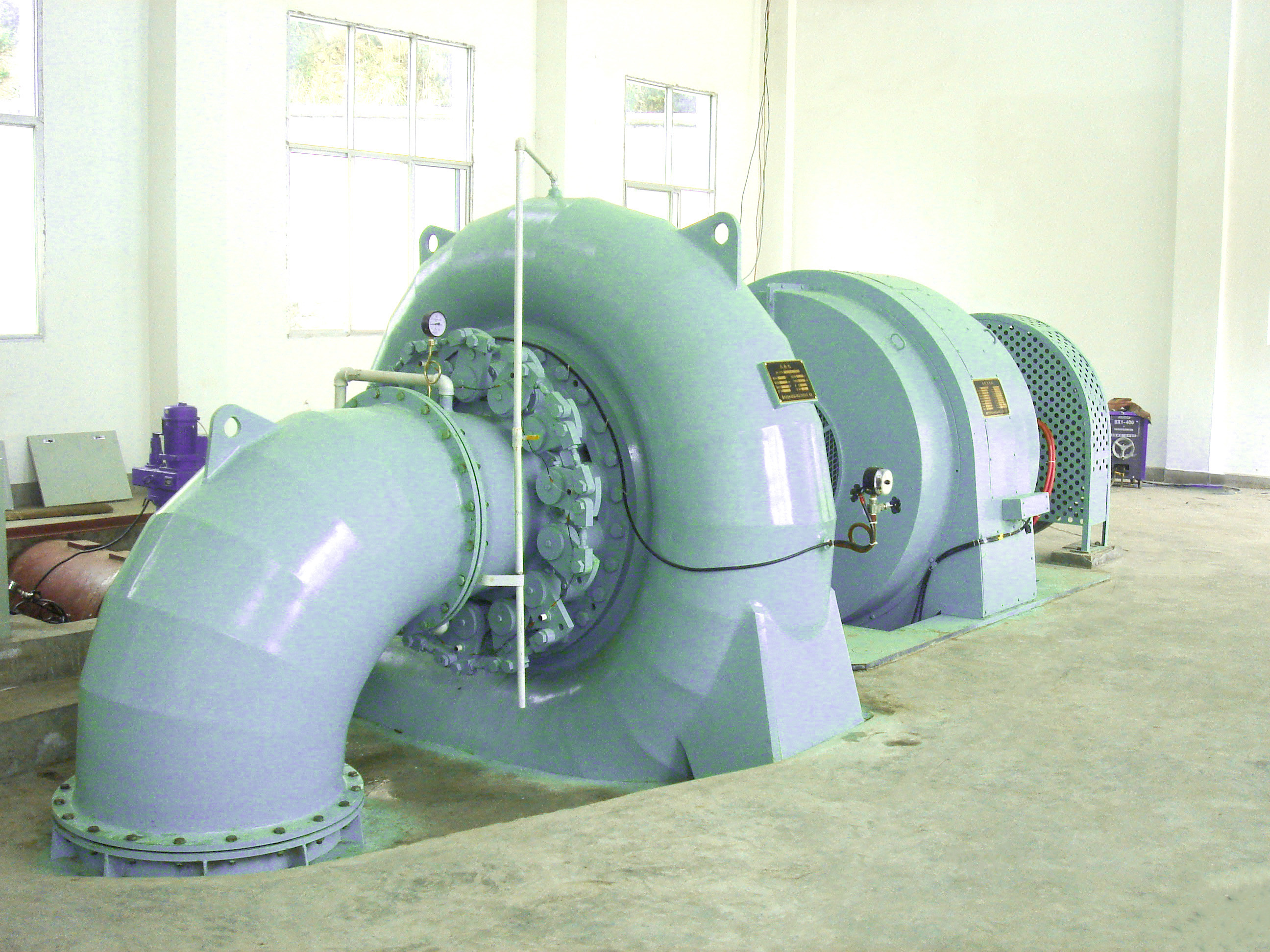 Generator Turbin Francis Otomatis 10kV Voltan Nominal 300KW-20MW Daya